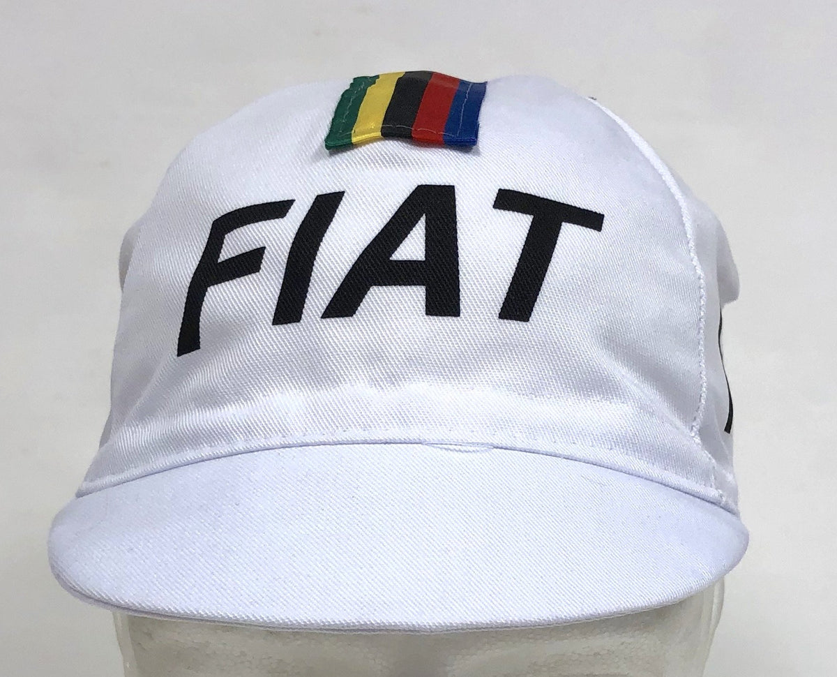 Fiat Nastro Mondiale Vintage Team Cycling Cap - Made in Italy by Apis ...