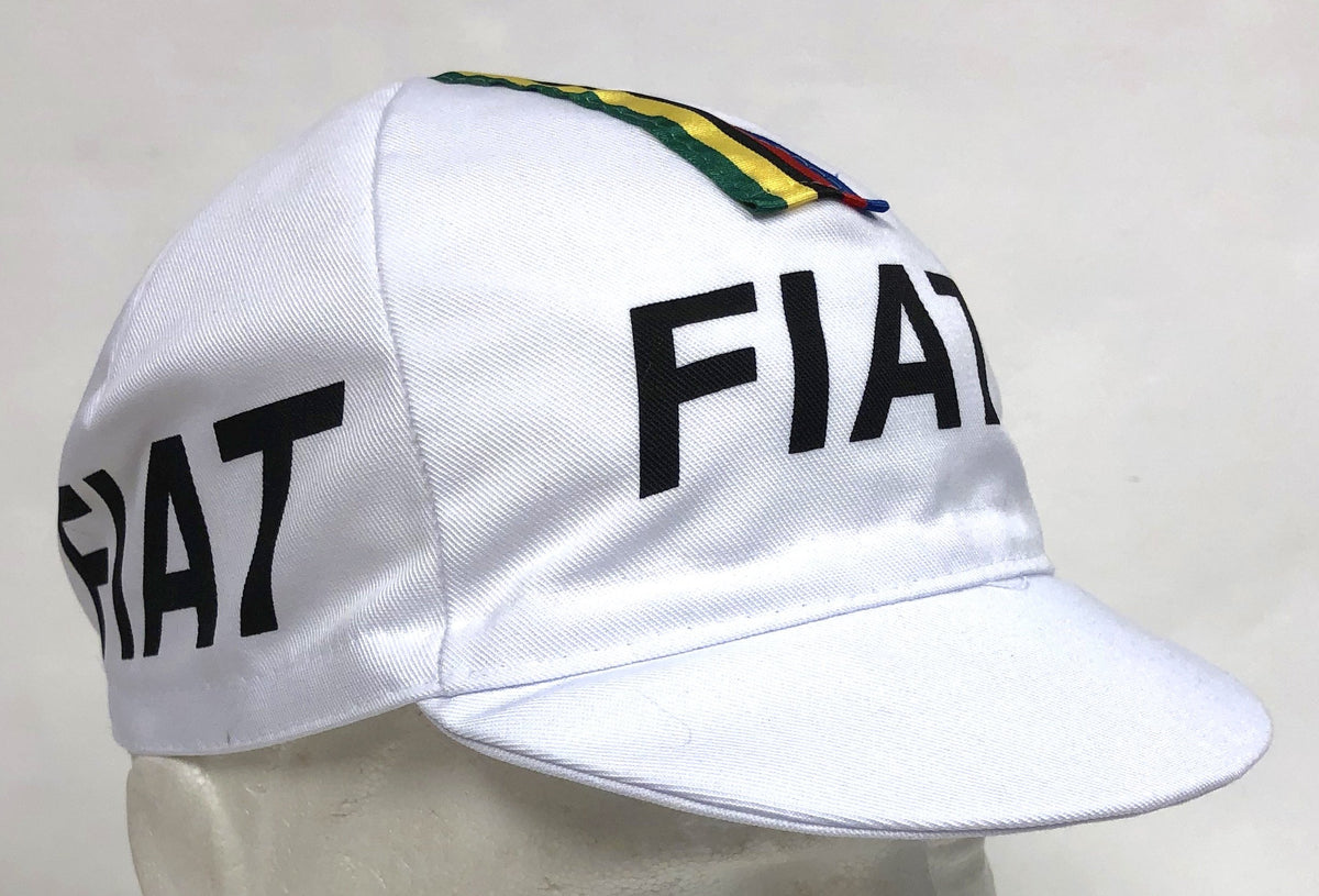 Fiat Nastro Mondiale Vintage Team Cycling Cap - Made in Italy by Apis ...
