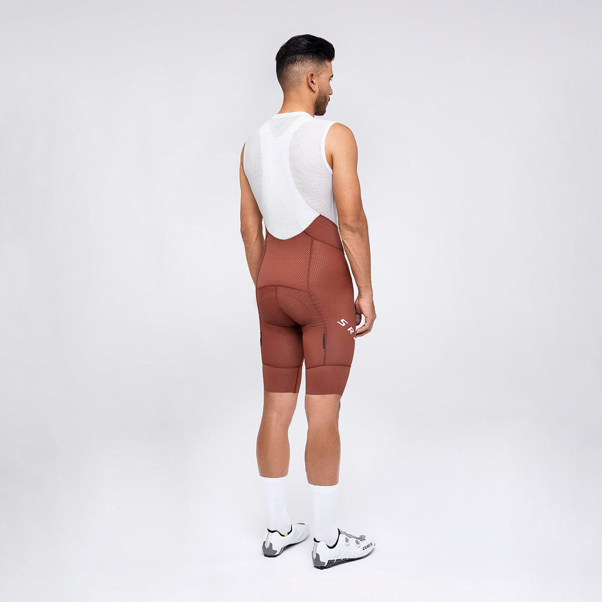 Hard Mens Pro Cycling Bibshorts Brick by Suarez | Cento Cycling